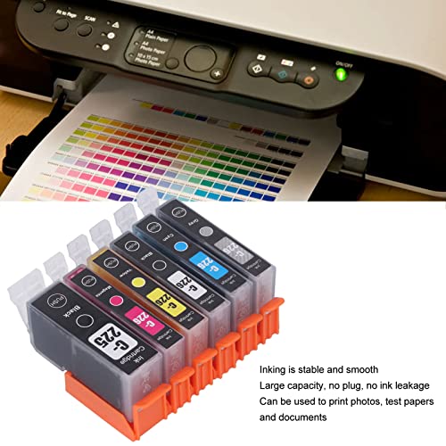 FTVOGUE Ink Cartridge,ABS Housing Replacement for PIXMA IX6520 IP4820 IP4920 (BK BK C M Y GY 6 Colors)