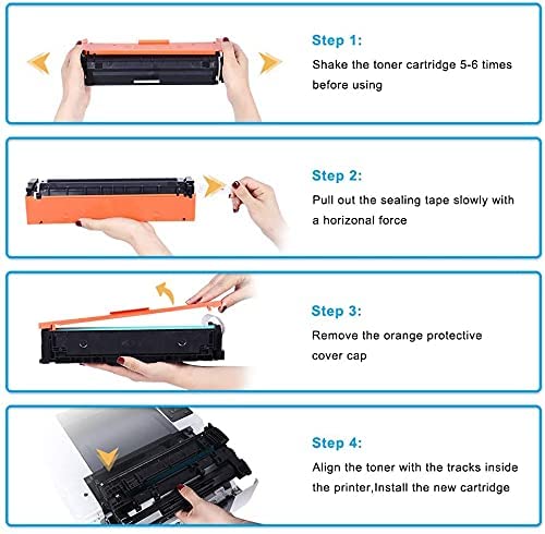 Cool Toner Compatible Toner Cartridge Replacement for HP 508X CF360X 508A CF360A Work with Color Enterprise M553dn M553 M577 CF361X CF362X CF363X Printer Ink (Black Cyan Yellow Magenta 4-Pack)