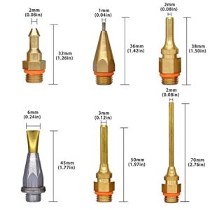 Full Size Hot Glue Gun, 150 Watts with 6 Copper Nozzles Temperature Adjustable Craft Repair Tool Professional Melting Glue Gun DIY Thermo Tool Include 5Pcs Highly Viscous Glue Sticks Luxury Set