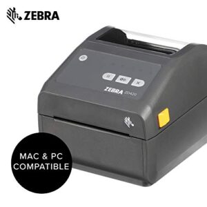 Zebra ZD420d Direct Thermal Desktop Printer 203 dpi Print Width 4 in USB ZD42042-D01000EZ (Renewed)