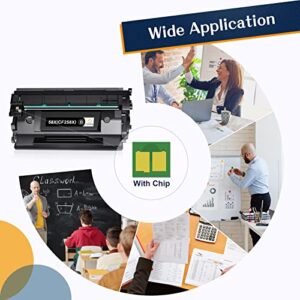 (with Chip)Compatible Toner Cartridge Replacement for HP 58X CF258X 58A CF258A for HP Laserjet Pro M404n M404dn M404dw MFP M428fdw M428fdn Toner Printer (High Yield, Black, 2-Pack)