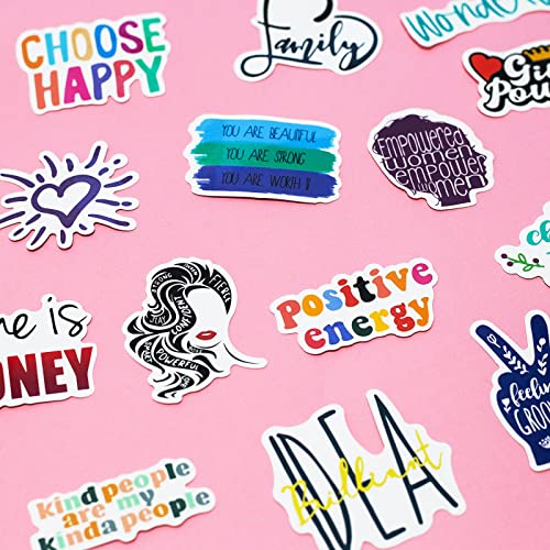 100 PCS Inspirational Quote Stickers,Motivational Stickers for Adults Teachers,Inspirational Stickers for Vision Board Journaling Scrapbooking,Positive Affirmation Stickers for Water Bottles