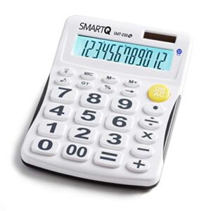 LED Back-Light Calculator Desktop SMT-200 / Added Sound Function (White)