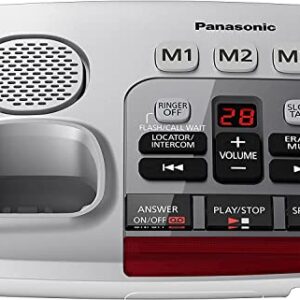 Panasonic KX-TGM450S + (2) KX-TGMA45S Digital Answering Machine with Volume Boost Control for Amplified Caller Voice Cordless Telephone-3 Handset