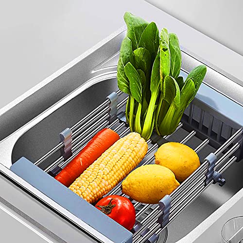 Barvita Sink Dish Drying Rackover The Sink Dish Drying Rack for Multi-Purpose.Dish Drying Rack for Vegetables and Fruits. Suitable for 12.5 "to 17.5" for Square Sink