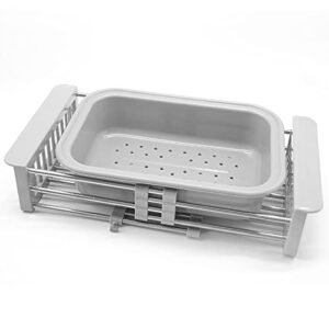 Barvita Sink Dish Drying Rackover The Sink Dish Drying Rack for Multi-Purpose.Dish Drying Rack for Vegetables and Fruits. Suitable for 12.5 "to 17.5" for Square Sink