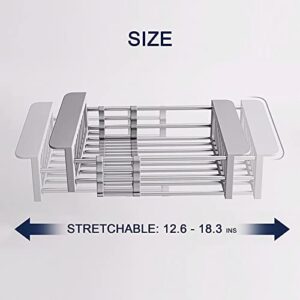 Barvita Sink Dish Drying Rackover The Sink Dish Drying Rack for Multi-Purpose.Dish Drying Rack for Vegetables and Fruits. Suitable for 12.5 "to 17.5" for Square Sink