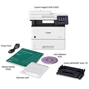 Canon imageCLASS D1620B All-in-One Wireless Monochrome Laser Printer - Print Scan Copy - 45 ppm, 600 x 600 dpi, 5" Touch Panel, 1GB Memory, 8.5" x 14", Auto 2-Sided Printing, 50-Sheet ADF, Ethernet