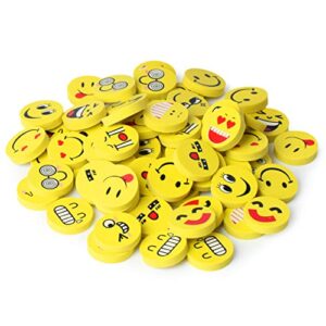 mr. pen- erasers, pack of 64, smiley eraser, pencil erasers, erasers for kids, school supplies, mini eraser pencil for students, fun eraser, cute erasers, eraser for school, prizes for kids classroom