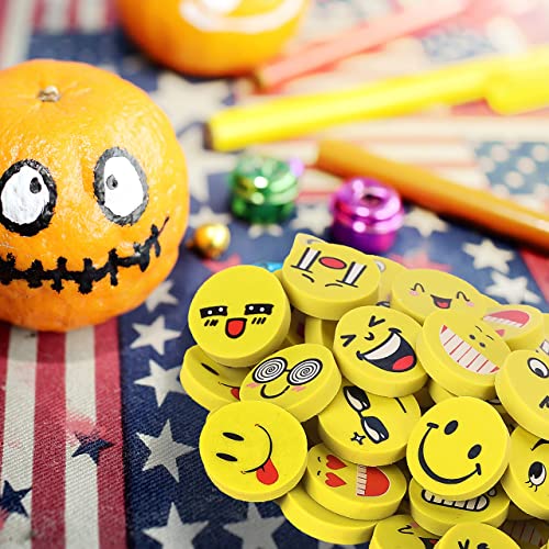 Mr. Pen- Erasers, Pack of 64, Smiley Eraser, Pencil Erasers, Erasers for Kids, School Supplies, Mini Eraser Pencil for Students, Fun Eraser, Cute Erasers, Eraser for School, Prizes for Kids Classroom