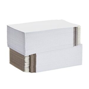 100 Pack 7x9 Rigid Cardboard Mailers That Stay Flat, Self Adhesive Photo Envelopes for Shipping Documents, Bulk (White)