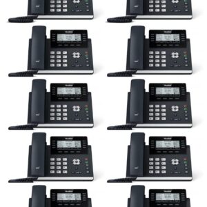 Yealink SIP-T43U IP Phone [10 Pack] 12 VoIP Accounts. 3.7-Inch Graphical Display. Dual USB 2.0, Dual-Port Gigabit Ethernet, 802.3af PoE, Power Adapter Not Included (SIP-T43U)