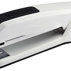 Bostitch Office Ascend 3 in 1 Stapler, Integrated Remover, 420 Staples Included, 20 Sheet Capacity, Lightweight, Full Size, White (B210-WHT)