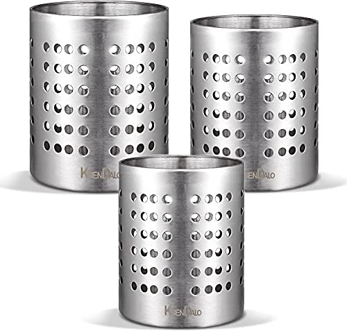 KSENDALO Utensil Drying Rack Stainless Steel Utensil Holder Sink Silverware Holder Utensil Drying Basket Kitchen Countertop Flatware Strainer Silverware Dryer Silver (5.32inch)