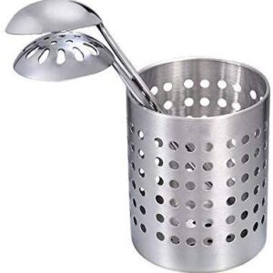 KSENDALO Utensil Drying Rack Stainless Steel Utensil Holder Sink Silverware Holder Utensil Drying Basket Kitchen Countertop Flatware Strainer Silverware Dryer Silver (5.32inch)