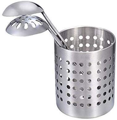 KSENDALO Utensil Drying Rack Stainless Steel Utensil Holder Sink Silverware Holder Utensil Drying Basket Kitchen Countertop Flatware Strainer Silverware Dryer Silver (5.32inch)