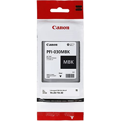 Matte Black Ink 55ml (PFI-030MBK) for Canon imagePROGRAF TA-20 and TA-30