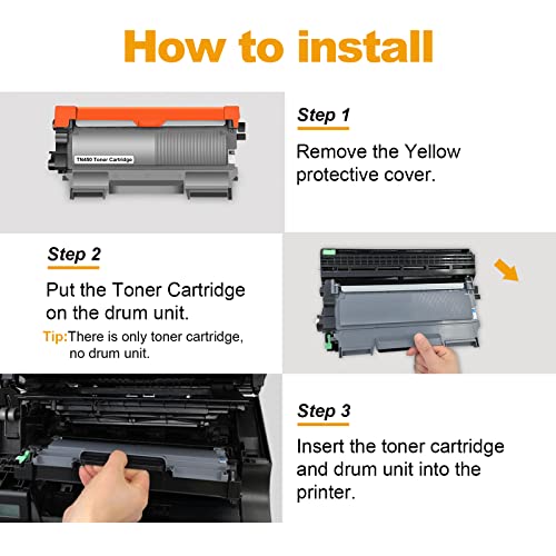 Galada Compatible Toner Cartridge Replacement for Brother TN450 TN420 TN-450 TN-420 for DCP-7060D DCP-7065DN HL-2230 HL-2240 HL-2270DW HL-2280DW Intellifax 2840 2940 MFC-7360N MFC-7860DW 2 Pack