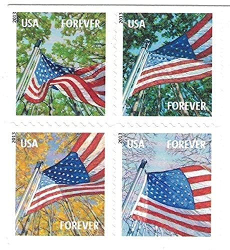 USPS Forever Stamps A Flag for All Seasons - book of 20 postage stamps