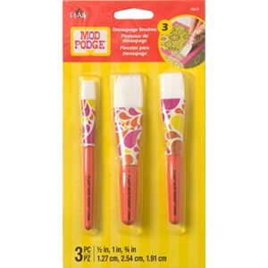 mod podge 10615 3 piece short handle brush set