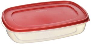 rubbermaid 687965439399 plastic easy find lid food storage container, 1.5 gal, 1777163 set of 2