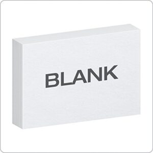 Oxford Blank Index Cards, 4" x 6", White, 100 Per Pack (40156-SP)