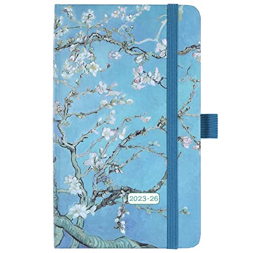 2023-2026 Monthly Pocket Planner/Calendar - 3 Year Monthly Planner 2023-2026, Jul 2023 - Jun 2026(36 Months), 6.3" x 3.8", with 61 Notes Pages, Inner Pocket, 2 Bookmarks, Pen Holder & Elastic Closure