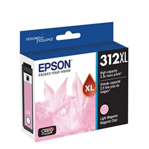 EPSON T312 Claria Photo HD -Ink High Capacity Light Magenta -Cartridge (T312XL620-S) for select Epson Expression Photo Printers