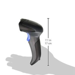 Datalogic QD2430 QuickScan Handheld Omnidirectional Barcode Scanner/imager(1-D, 2-D and PDF417) with USB Cable and Stand, Black, QD2430-BKK1S