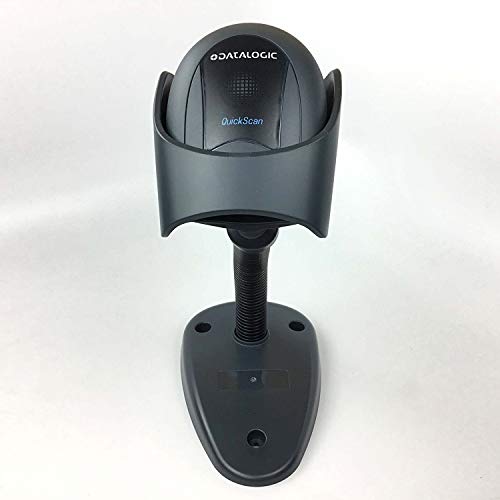 Datalogic QD2430 QuickScan Handheld Omnidirectional Barcode Scanner/imager(1-D, 2-D and PDF417) with USB Cable and Stand, Black, QD2430-BKK1S