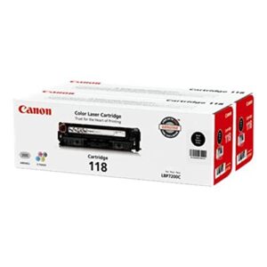 Canon 118, Black Toner Cartridges (2662B004AA), Pack Of 2