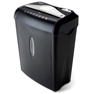 aurora au875xa paper and credit card shredder with 3.7-gallon wastebasket, 8-sheet cross-cut with basket