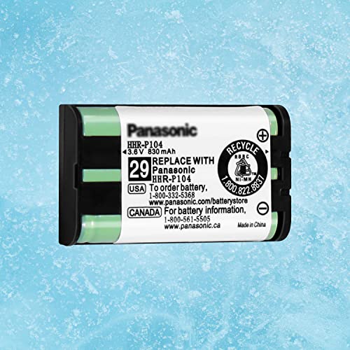 2PACK Cordless Phone HHR-P104 3.6V 830mAh Battery NI-MH AAA Rechargeable Battery for Panasonic Replacement Battery