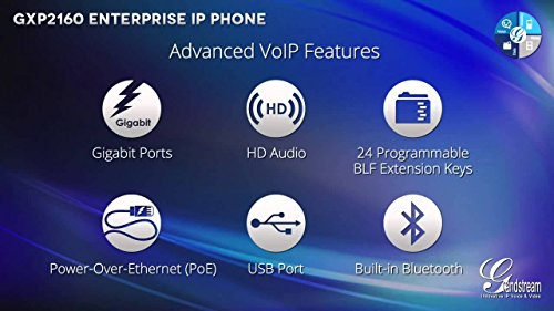 Grandstream GS-GXP2160 Enterprise IP Telephone VoIP Phone and Device, Black