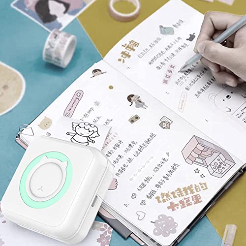 LPSHGK Instaproud - Portable Sticker Printer, Instaproud Portable Sticker Printer, Resin Instant Sticker Printer, Mini Pocket Thermal Printer, Wireless Bluetooth Photo Printer (Pink-B Set)