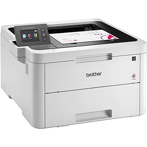 Brother HL-L3270CD Compact Wireless Digital Color Laser Printer with NFC for Home Office - Single-Function: Print Only - 2.7" Touchscreen, Auto Duplex Print, 25 ppm, 250 Sheet, CBMOUN Printer Cable