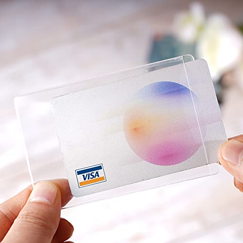 Smellalon 6 Pack New Medicare Card Holder Protector Sleeves，12Mil Clear PVC Waterproof Medical Card Protector for New Medicare Card ，Credit Card Business Card Social Security Card Protector