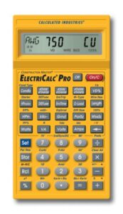 calculated industries 5070 electricalc pro electrical code calculator