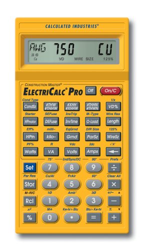 Calculated Industries 5070 ElectriCalc Pro Electrical Code Calculator