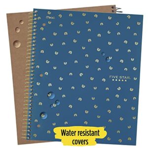 Five Star Spiral Notebook Plus Study App, 1-Subject, College Ruled Paper, 11" x 8-1/2", 100 Sheets, Design Will Vary (06348)