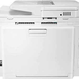 HP Color Laser Jet Pro M283cdw Wireless All-in-One Laser Printer, Print Scan Copy Fax, 600x600DPI, Auto 2-Sided Printing, 22ppm, Remote Mobile Print, 260-Sheet, White, Durlyfish