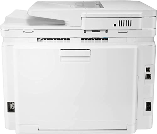 HP Color Laser Jet Pro M283cdw Wireless All-in-One Laser Printer, Print Scan Copy Fax, 600x600DPI, Auto 2-Sided Printing, 22ppm, Remote Mobile Print, 260-Sheet, White, Durlyfish