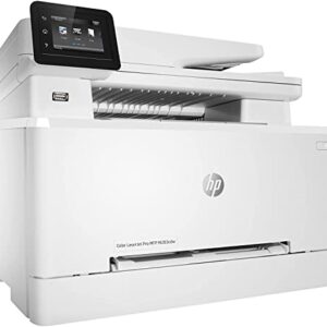 HP Color Laser Jet Pro M283cdw Wireless All-in-One Laser Printer, Print Scan Copy Fax, 600x600DPI, Auto 2-Sided Printing, 22ppm, Remote Mobile Print, 260-Sheet, White, Durlyfish