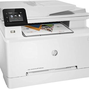 HP Color Laser Jet Pro M283cdw Wireless All-in-One Laser Printer, Print Scan Copy Fax, 600x600DPI, Auto 2-Sided Printing, 22ppm, Remote Mobile Print, 260-Sheet, White, Durlyfish