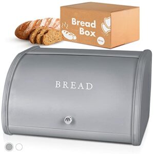 bread box for kitchen countertop bread container, bread keeper breadbox bread holder, farmhouse bread boxes for kitchen counter, bread storage container bread bin bread buddy stainless steel bread box