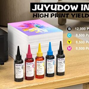 Juyudow Ink Refill Kit Compatible for HP Printer Cartridge (5 Bottles x 100ml) 21 22 564 60 61 62 63 711 94 95 96 901 902 920 932 933 934 940 950 951 952 970 971