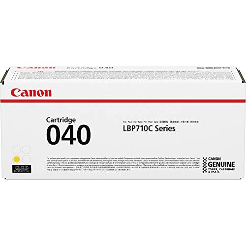 Canon Genuine Toner, Cartridge 040 Yellow (0454C001), 1 Pack, for Canon Color imageCLASS LBP712Cdn Laser Printer, Black