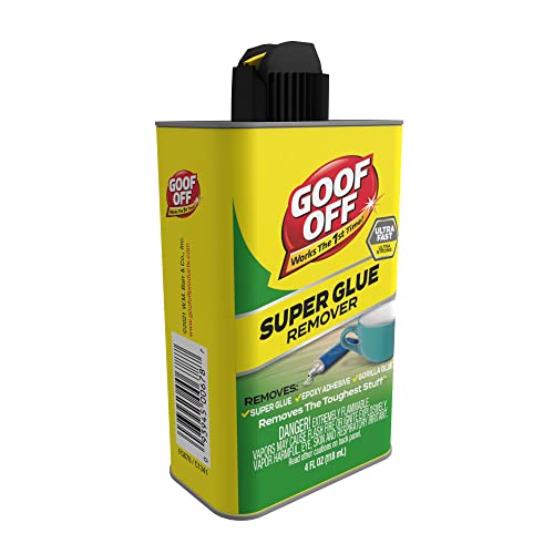 Goof Off Super Glue Remover - 4 oz. can, Yellow (FG678)