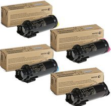 genuine xerox extra high capacity toner cartridge 4-color set for phaser 6510, workcentre 6515