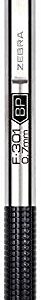 Zebra Pens Fine Point F 301, Combo Pack of 2 BLACK INK & 2 BLUE INK metal pens (Total of 4 Pens), Ballpoint Stainless Steel Retractable 0.7mm fine point ink pens